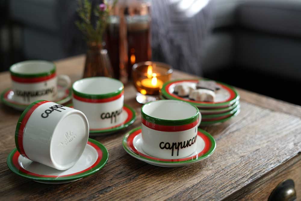 Pre-Loved - Cappucino Cups & Saucers - Baldelli Italia - The ...